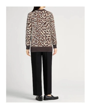 Tory Burch Leopard Print Button-front Cardigan