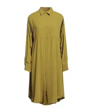 MAISON MARGIELA Solid Color Shirt Dress - Green