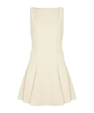 Khaite Wide-neck Dress - White