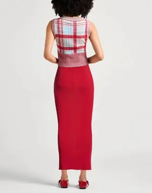 Marni Solid Color Knitted Bodycon Dress