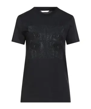 Max Mara Logo Crew Neck T-shirt - Black