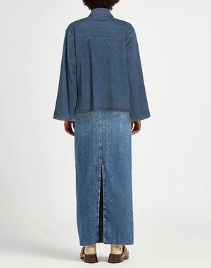 Rag & Bone Solid-colored Long-sleeved Denim Top