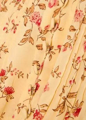 REFORMATION Calia Floral-print Puff Sleeve Blouse