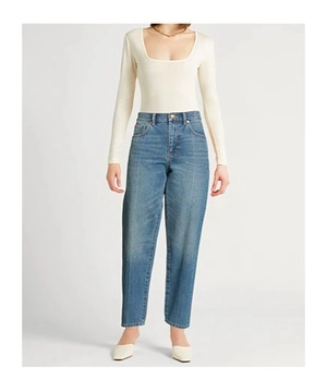 Tory Burch High-waisted Tapered Leg Jeans