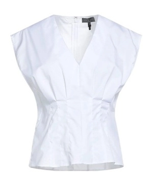 Rag & Bone Sleeveless V-neck Solid-color Top - White