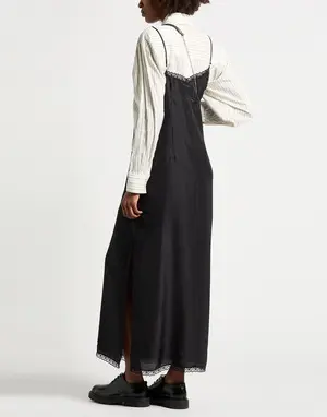 MAISON MARGIELA Sleeveless V-neck Maxi Slip Dress With Lace Trim