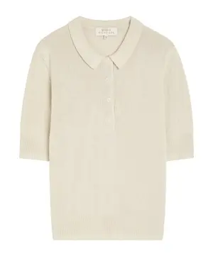 Studio Nicholson Fine Knit Polo Shirt - Nude