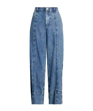 Rag & Bone Wide-leg Denim Trousers With Embroidered Logo