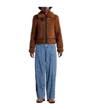 Rag & Bone Wide-leg Denim Trousers With Embroidered Logo