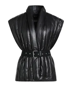 Isabel Marant Étoile Plain Colour Leather Jacket - Black