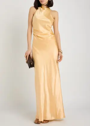 REFORMATION Silk Maxi Dress