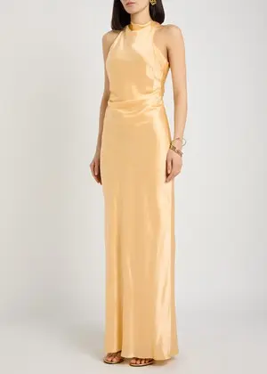 REFORMATION Silk Maxi Dress