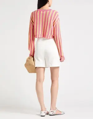 Marni Crochet-knit Striped Cropped Jumper