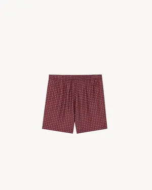 Saint Laurent Polka Dot Wide Leg Shorts