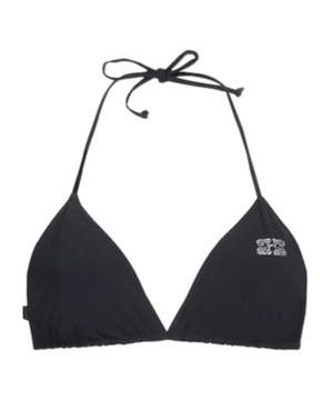 GANNI Triangle Bikini Top - Black