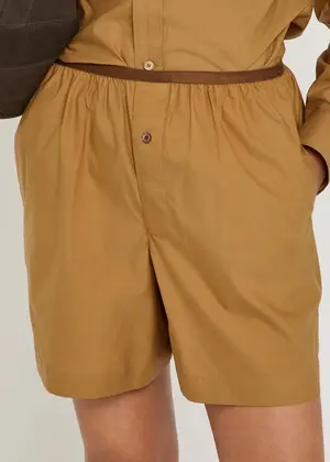 LEMAIRE Cotton-silk Blend Shorts