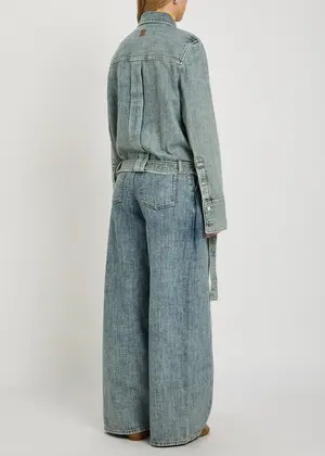 Loewe Draped Belted Denim Shirt