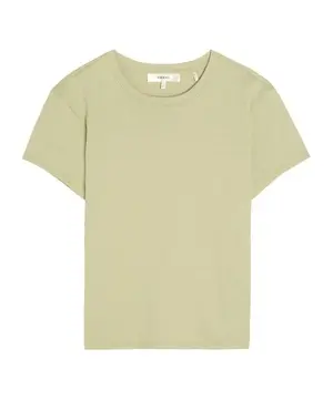FRAME Ribbed Crew Neck T-shirt