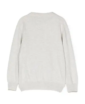 Brunello Cucinelli Cashmere Jumper With Logo Embroidery