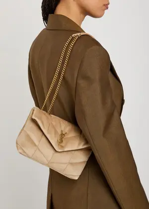 Saint Laurent Suede Crossbody Bag