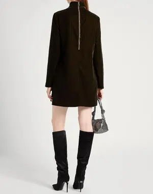 MAXCO. Max&co. Velvet Turtleneck Long Sleeve Dress