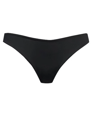 Max Mara Solid Color Bikini Bottom - Black