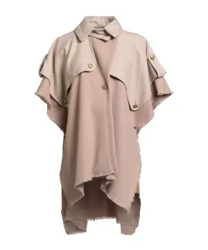 Rag & Bone Solid Color Wool Shawl Coat - Nude