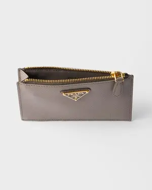 Prada Triangle-logo Zip Card Holder