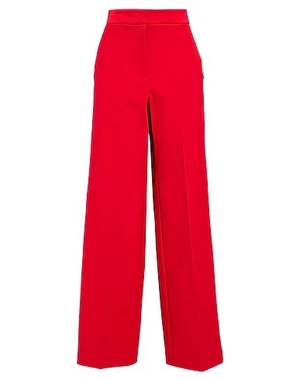MAXCO. High-waisted Loose Wide-leg Trousers - Red