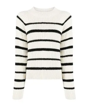 Vince Ribbed Stripe Pullover