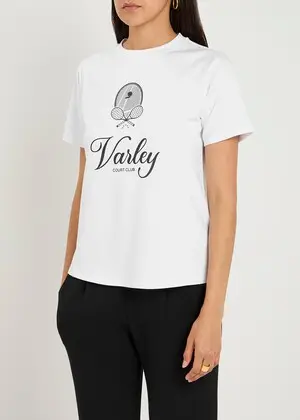 Varley Front Printed Cotton T-shirt