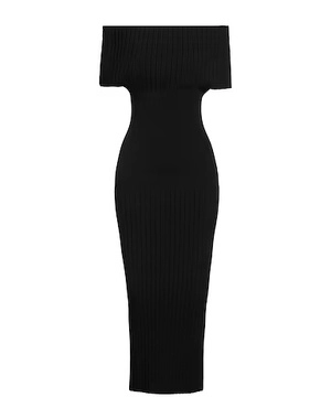 Sportmax Ribbed Knit Dress - Black