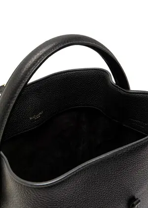 Saint Laurent Grain Leather Bucket Bag