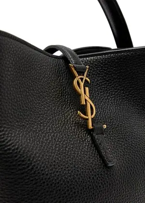 Saint Laurent Grain Leather Bucket Bag
