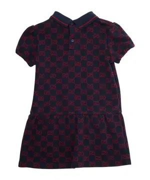 Gucci Baby Gg Cotton Piquet Dress