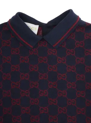 Gucci Baby Gg Cotton Piquet Dress