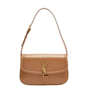 Saint Laurent Leather Shoulder Bag Brown