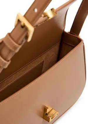 Saint Laurent Leather Shoulder Bag - Brown
