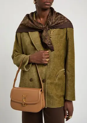 Saint Laurent Leather Shoulder Bag - Brown