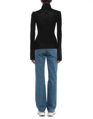 MAISON MARGIELA Solid Color Wool Turtleneck Sweater