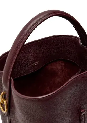 Saint Laurent Litchi Grain Bucket Bag