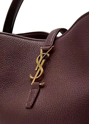 Saint Laurent Litchi Grain Bucket Bag