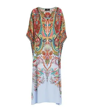 Etro Printed Crepe Midi Beach Dress - Multicolor