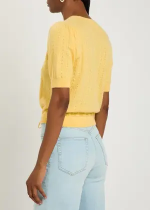 FRAME Crew Neck Drawstring Top