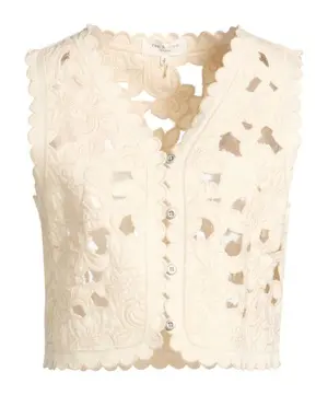 Rag & Bone Plain Colour Waistcoat - Nude