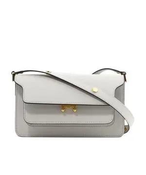 Marni New Trunk Foldover Top Shoulder Bag - Gray