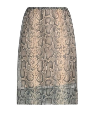 Sportmax Snakeskin-print Organza Midi Skirt