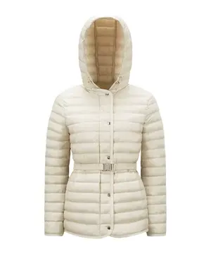 Moncler Oredon Hooded Down Jacket With Belt