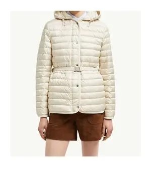 Moncler Oredon Hooded Down Jacket With Belt