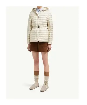 Moncler Oredon Hooded Down Jacket With Belt